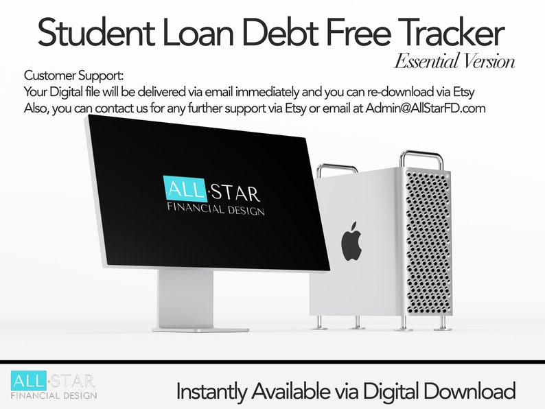 Printable Student Loan Debt Free Tracker | Debt Payoff Tracker ...