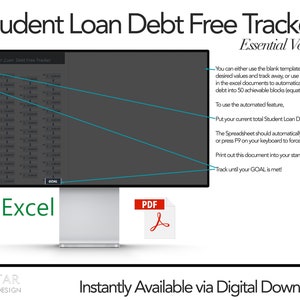 Printable Student Loan Debt Free Tracker | Debt Payoff Tracker ...