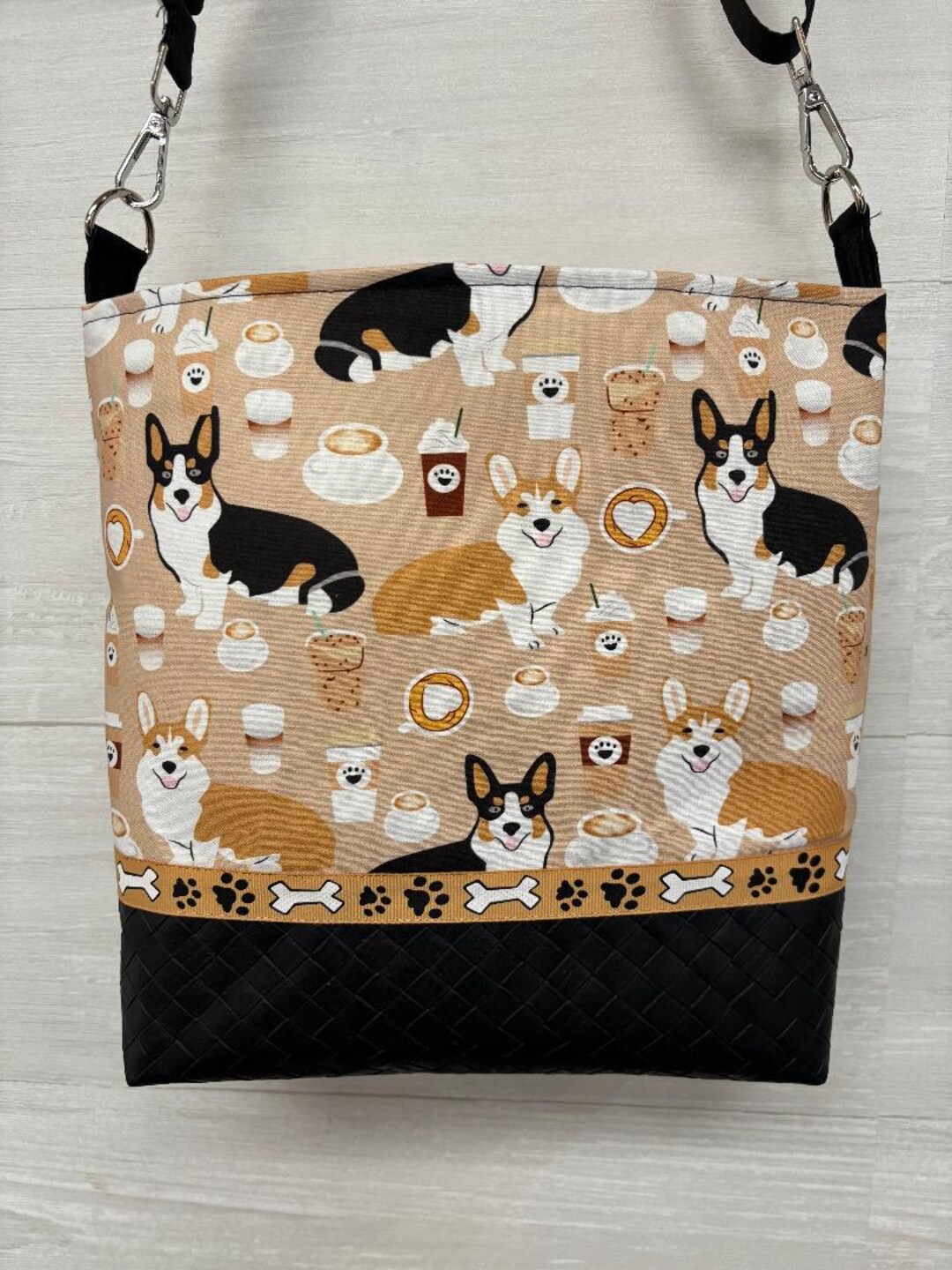 Corgi Crossbody Purse With a Vinyl Bottom and Adjustable Handle - Etsy