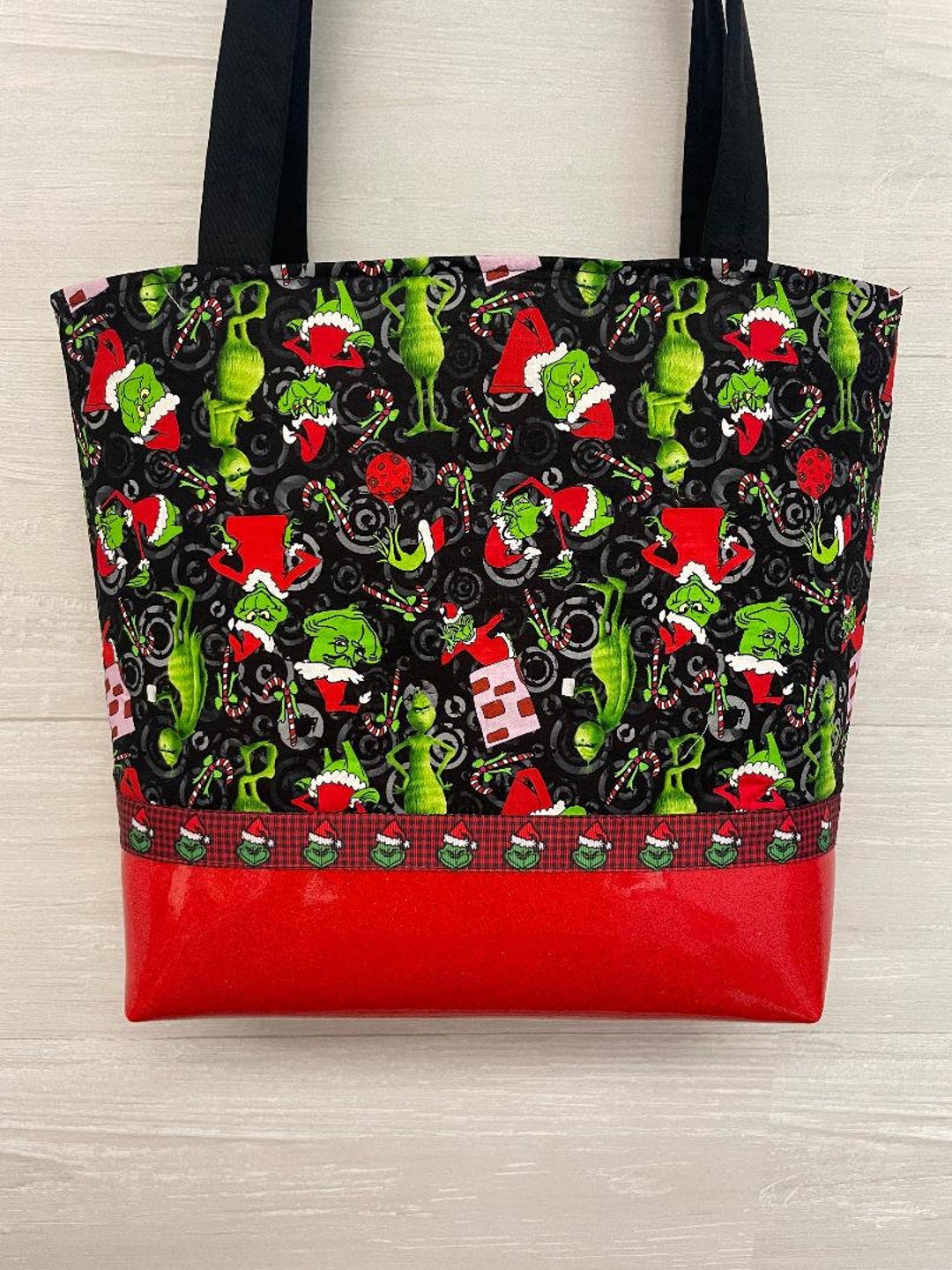 Grinch 2 Purse With a Vinyl Bottom - Etsy