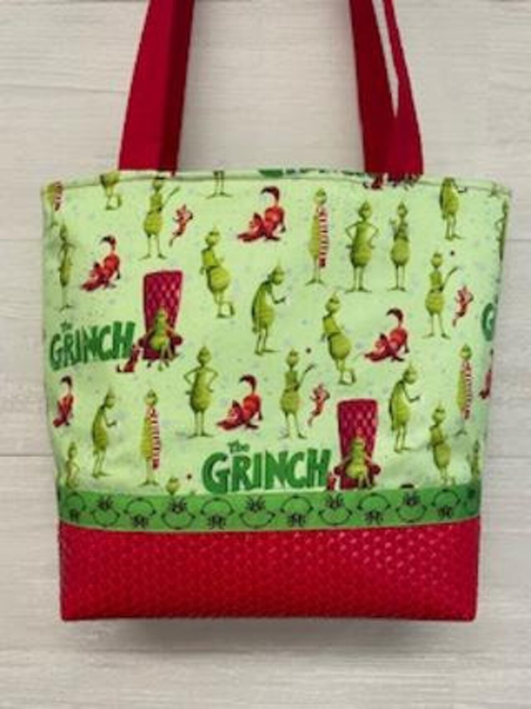 Grinch2 With a Vinyl Bottom - Etsy