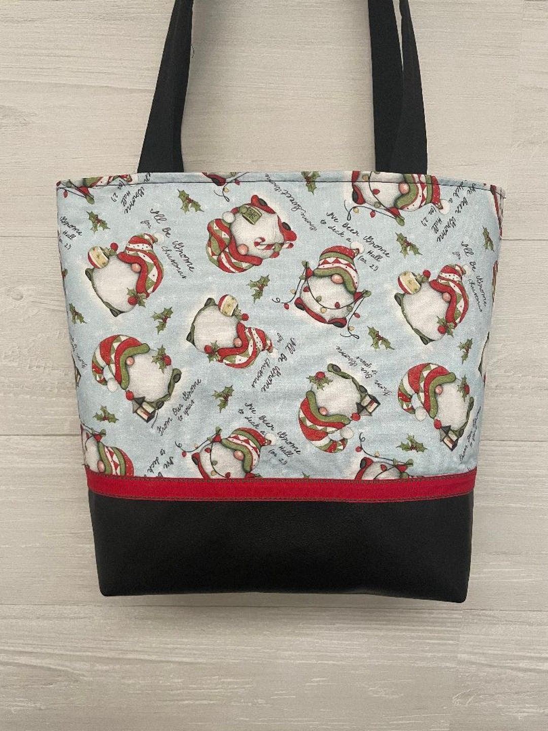 Gnomes Home Purse With a Vinyl Bottom - Etsy