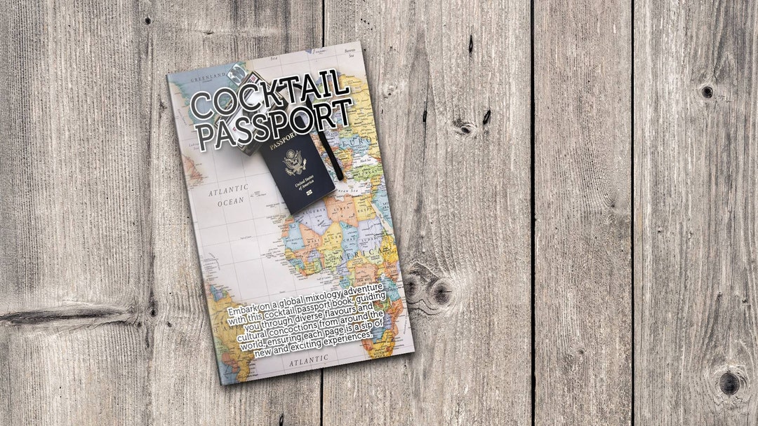 Cocktail Passport Book! Mini Adult Cocktail Making, Stocking Filler ...
