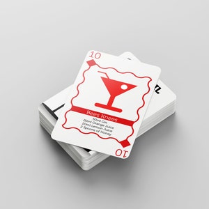 Cocktail Playing Cards - Cocktail Making Card Pack With 52 Cards - Date ...