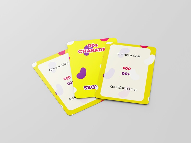 00s Charades / Decades Card Game - 52 Cards With 96 Playful Prompts ...