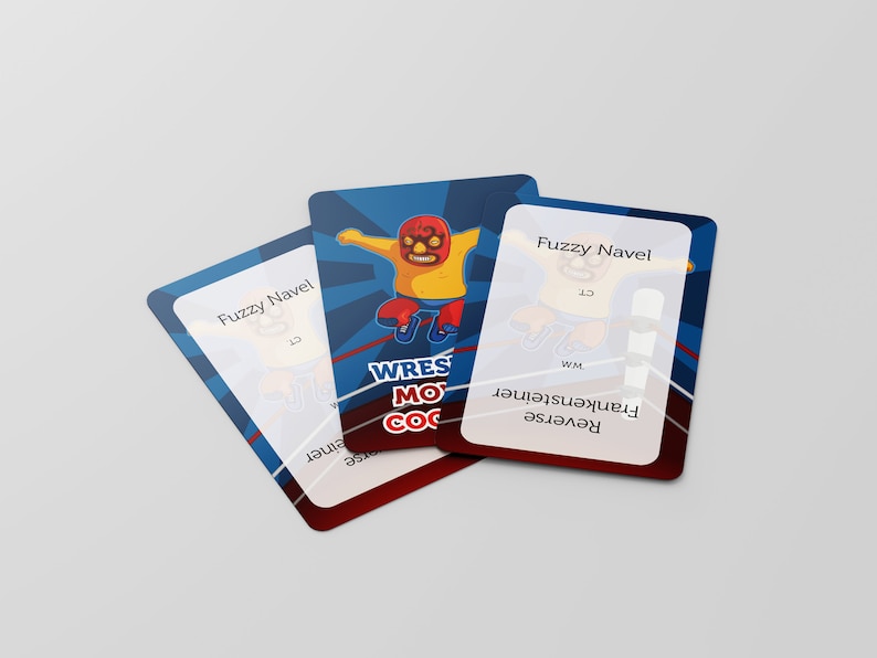 Wrestling Move or Cocktail? - 52 Cards With 104 Playful Options (game ...