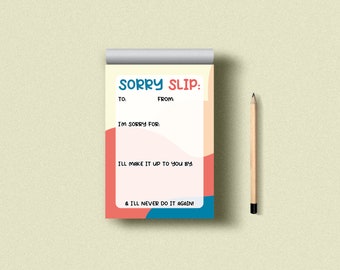 Apology Notepad - Etsy