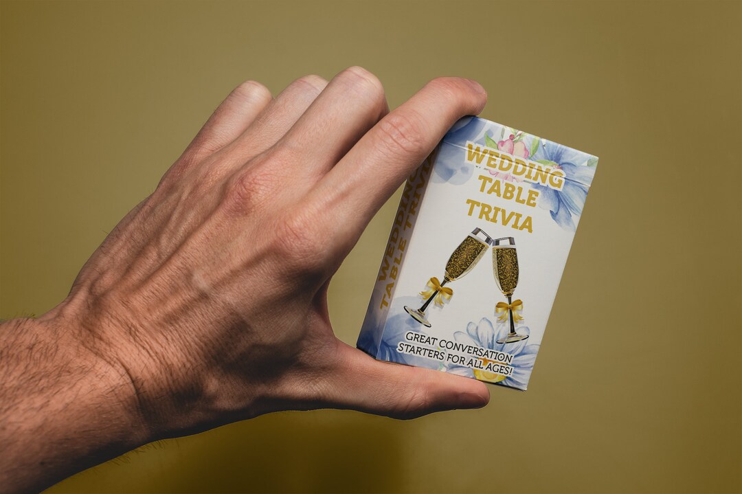 Wedding Table Trivia Cards Conversation Starters 52 Pack - Etsy