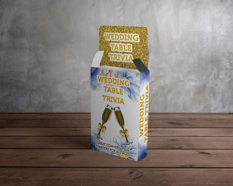 Wedding Table Trivia Cards Conversation Starters 52 Pack - Etsy