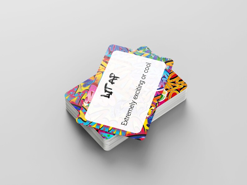 Guess the Slang Meaning Game 52 Game Cards game for Adults/family ...