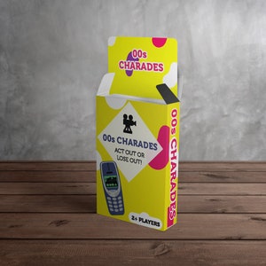 00s Charades / Decades Card Game - 52 Cards With 96 Playful Prompts ...