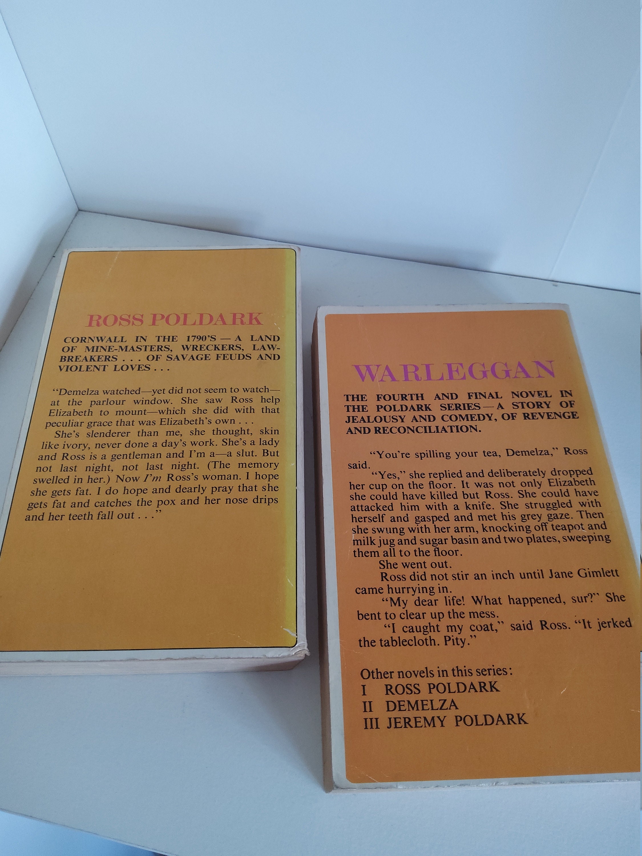 Ross Poldark and Warleggan Two Book Set by Winston Graham - Etsy UK