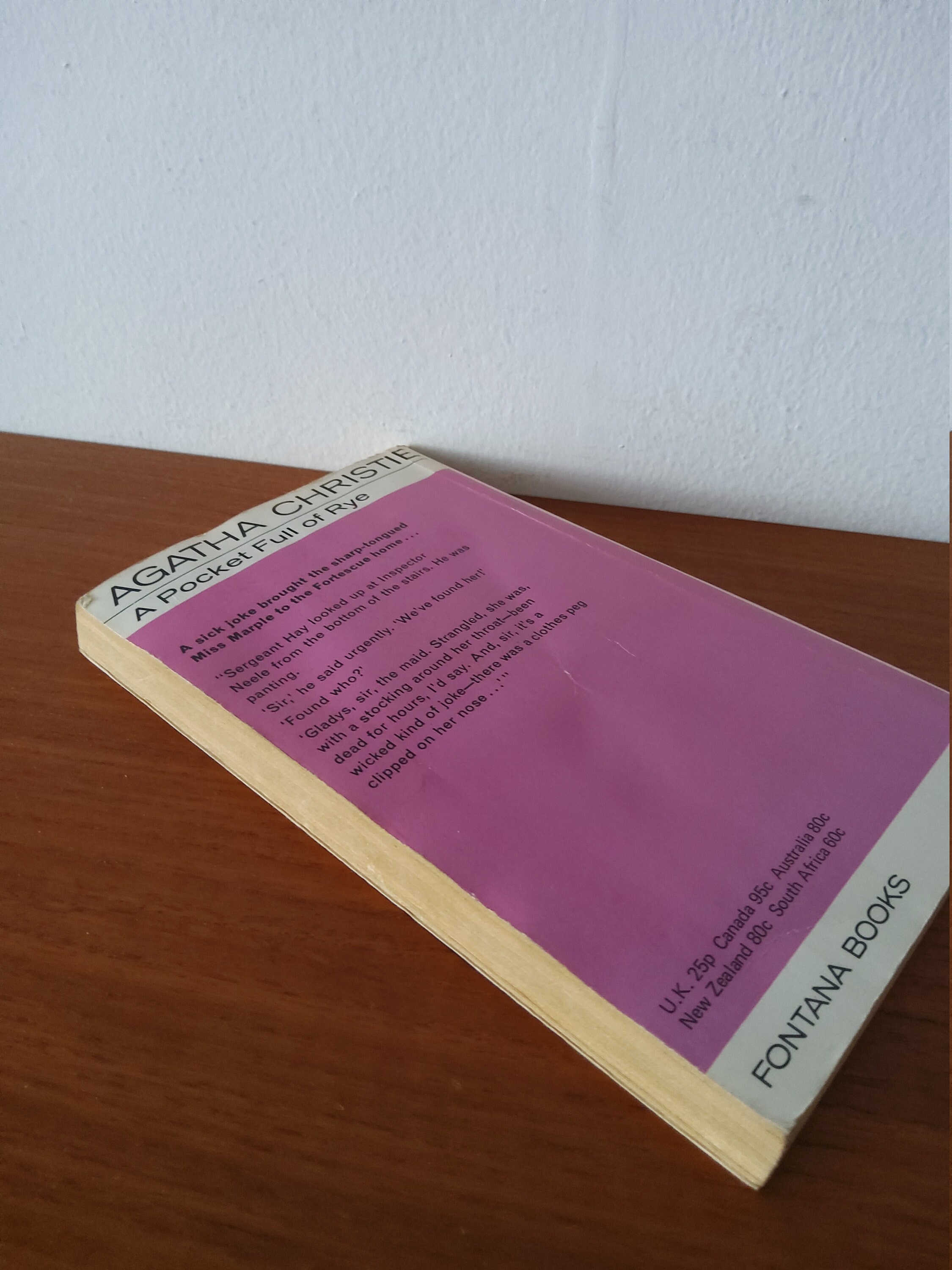 A Pocket Full of Rye by Agatha Christie - Etsy