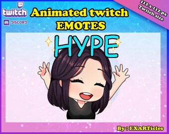 Hype Animated Emote - Etsy
