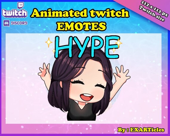 Digital Drawing & Illustration ANIMATED cute chibi Emotes // Kawaii ...