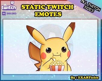 Pikachu Eating Emote - Etsy
