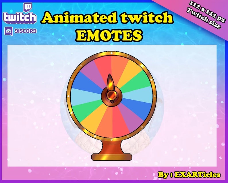 ANIMATED Cute Chibi Emotes // Kawaii Wheel Game Gamble SPIN - Etsy ...