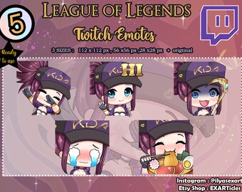 Akali Emotes Twitch - Etsy