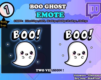 Boo Twitch Emote | Etsy