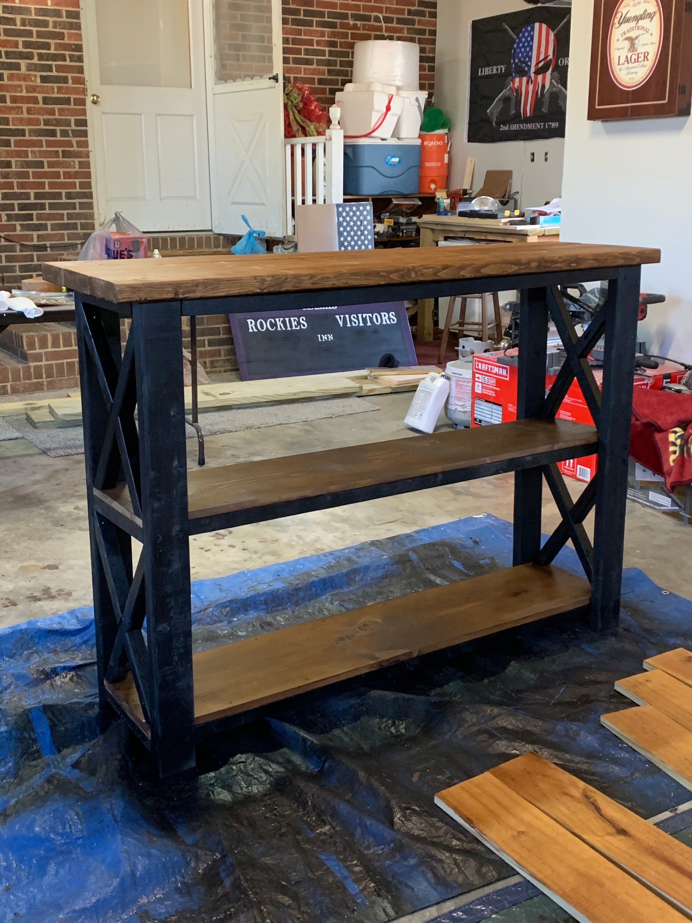 Wood Console Table - Etsy