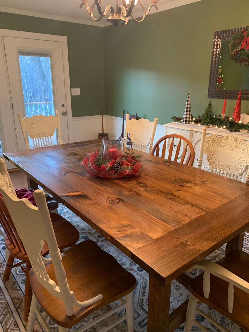 Farmhouse Dining Table - All Wood - Etsy