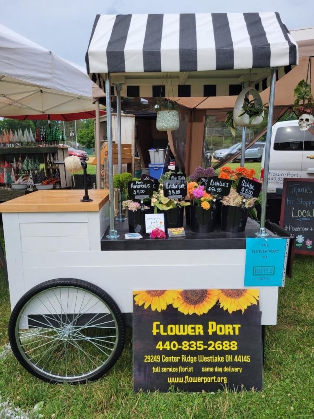 Mobile Flower Market Cart - Etsy