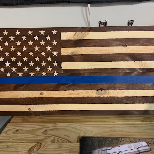 Thin Blue Line Letters - Etsy