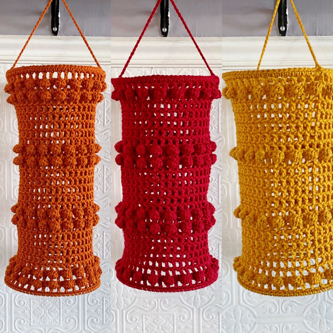 Crochet Decor Pattern - Crochet Lantern - DIY Boho Wall Decor - Crochet ...