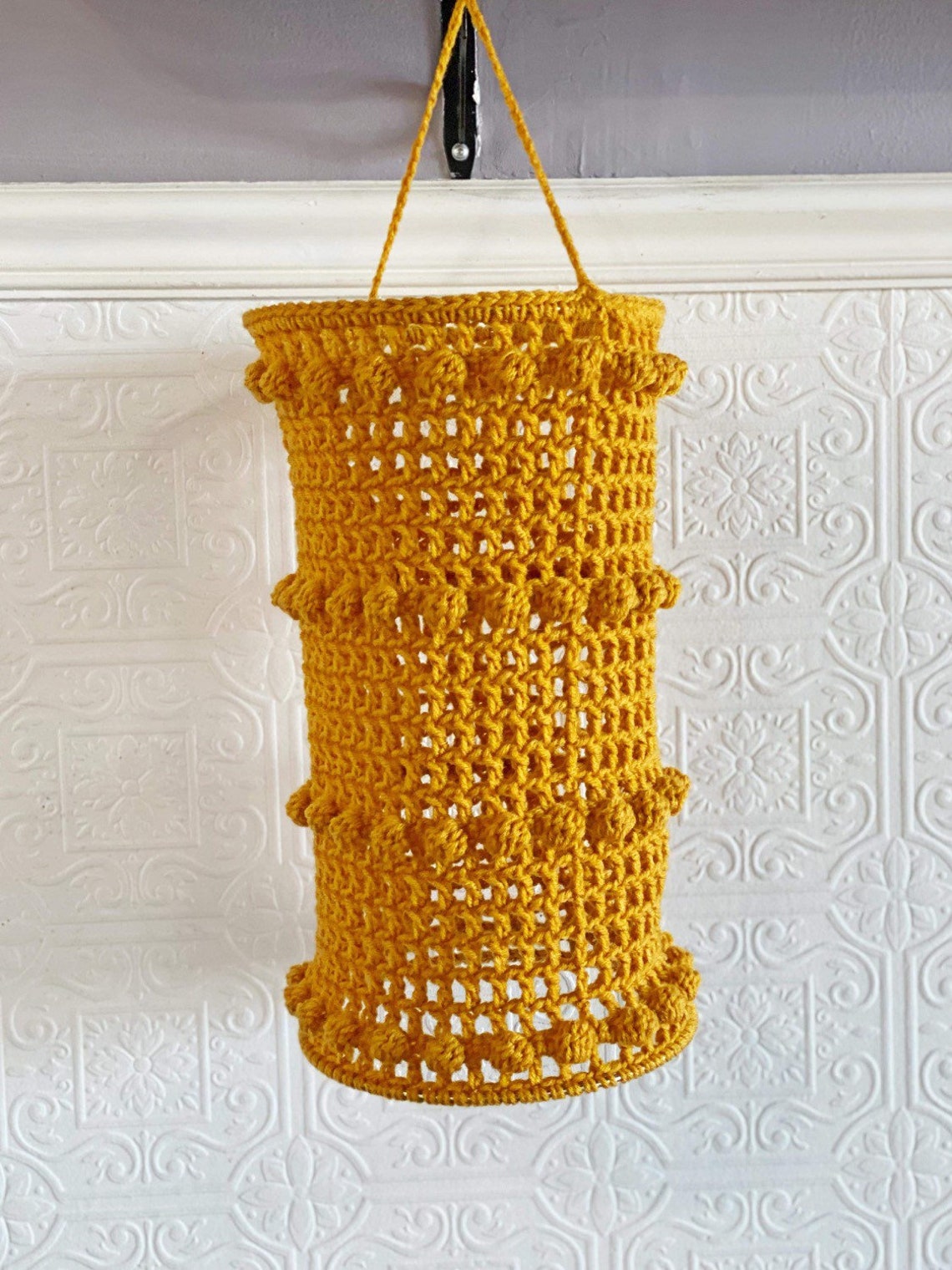 Crochet Decor Pattern - Crochet Lantern - DIY Boho Wall Decor - Crochet ...
