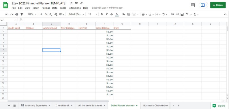 2024 Personal Finance Spreadsheet Template Editable Tracker Excel ...