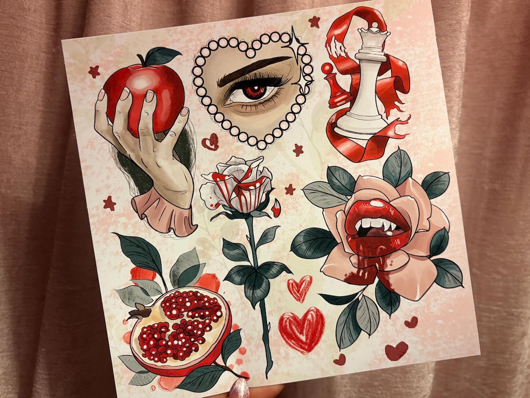 Twilight • Tattoo Flash Style Art Print - Etsy