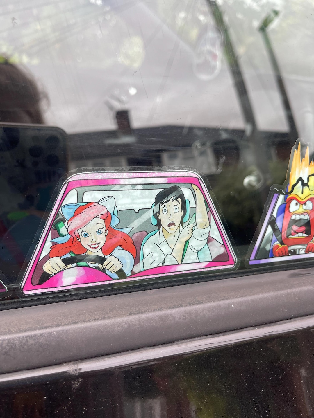 Ariel and Eric Disney Car Window Vinyl Sticker - Etsy
