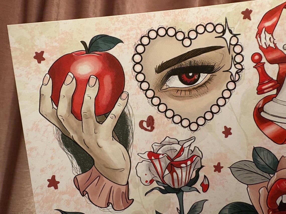 Twilight • Tattoo Flash Style Art Print - Etsy