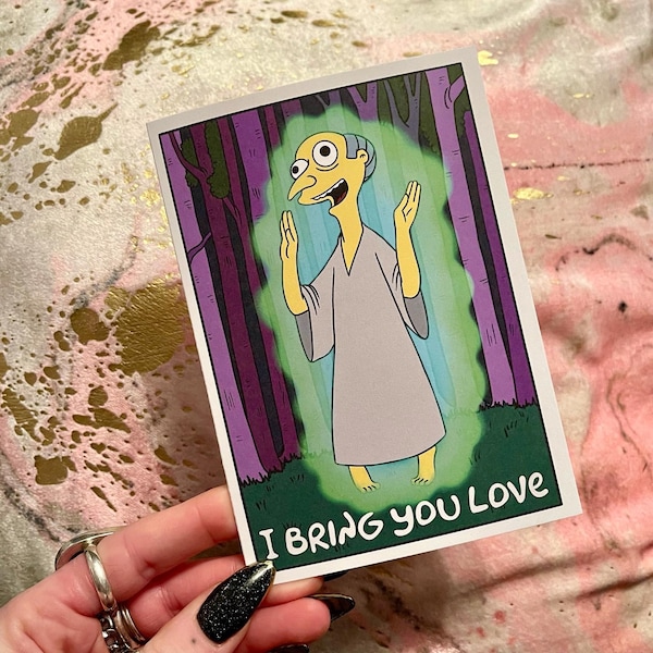 Mr Burns Alien Card - Etsy Canada