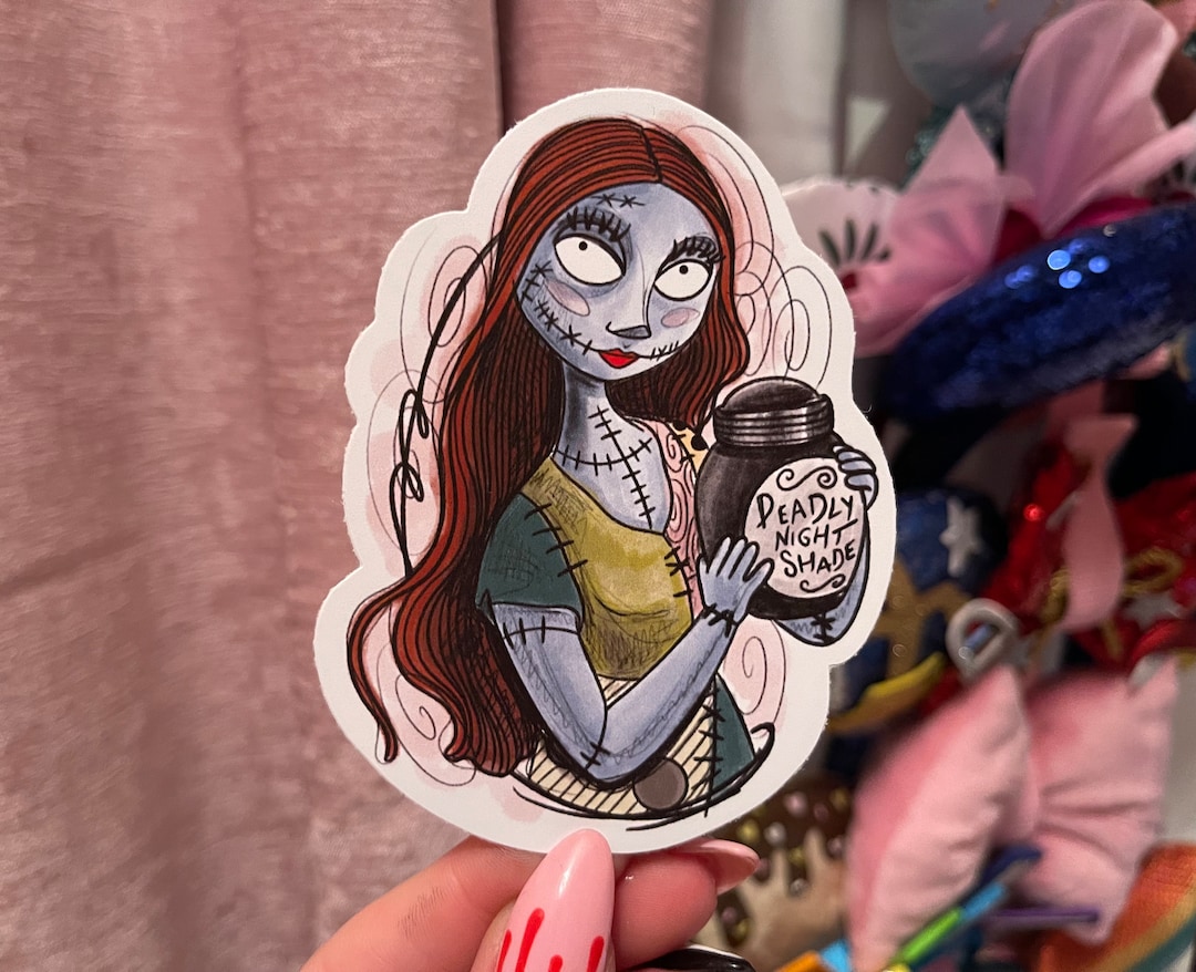 Sally Nightmare Before Christmas Waterproof Glossy Vinyl Sticker - Etsy