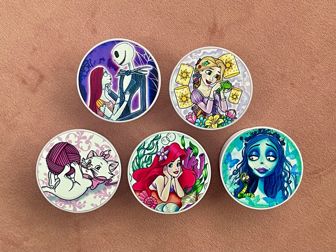 Phone Holder Grip Sockets Rapunzel Ariel Marie Corpse Bride Emily Jack ...