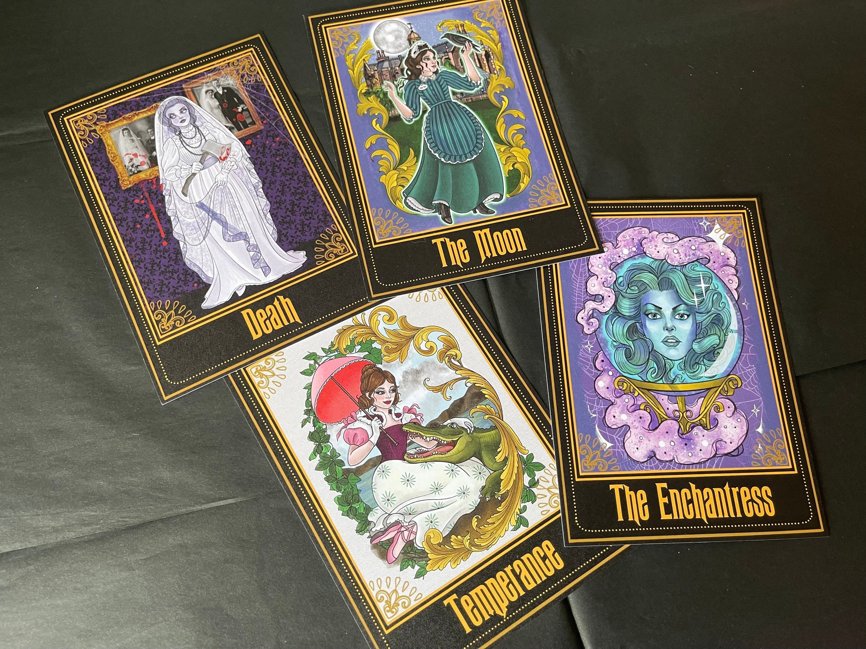 Haunted Mansion A6 Tarot Card Postcard Prints - Etsy
