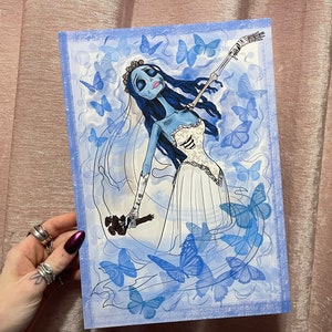 Corpse Bride • Tim Burton, Emily and Butterflies • A4 Art Print - Etsy