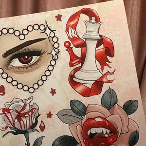 Twilight • Tattoo Flash Style Art Print - Etsy