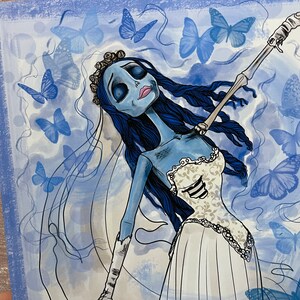 Corpse Bride • Tim Burton, Emily and Butterflies • A4 Art Print - Etsy