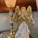 Golden Angel, Angel Mantel Decor, Recycled Glass and Resin Art ...