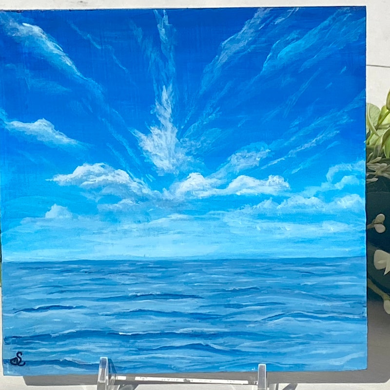 Blue Resin Art - Etsy