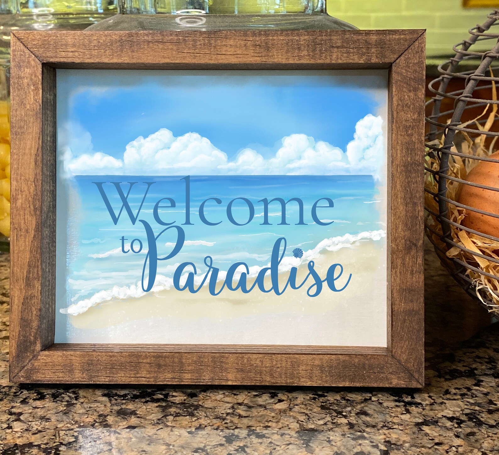 Welcome to Paradise Sign Beach Decor paradise Decorations - Etsy