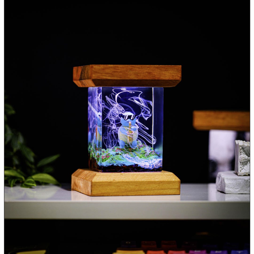 SAX S.QUIR.TLE Night Lamp Custom Po.kem.on Epoxy Lamp Resin Night Light ...