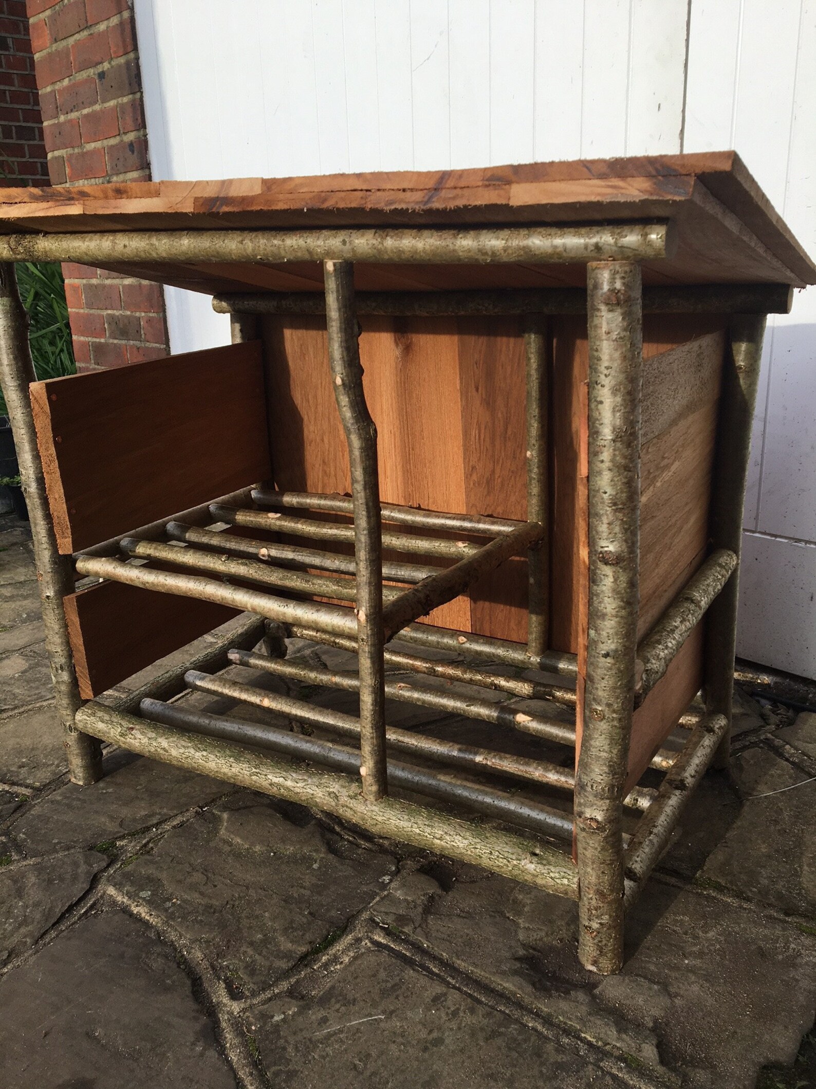 Handmade Birch/cedar Outdoor Shoe and Boot Rack - Etsy UK