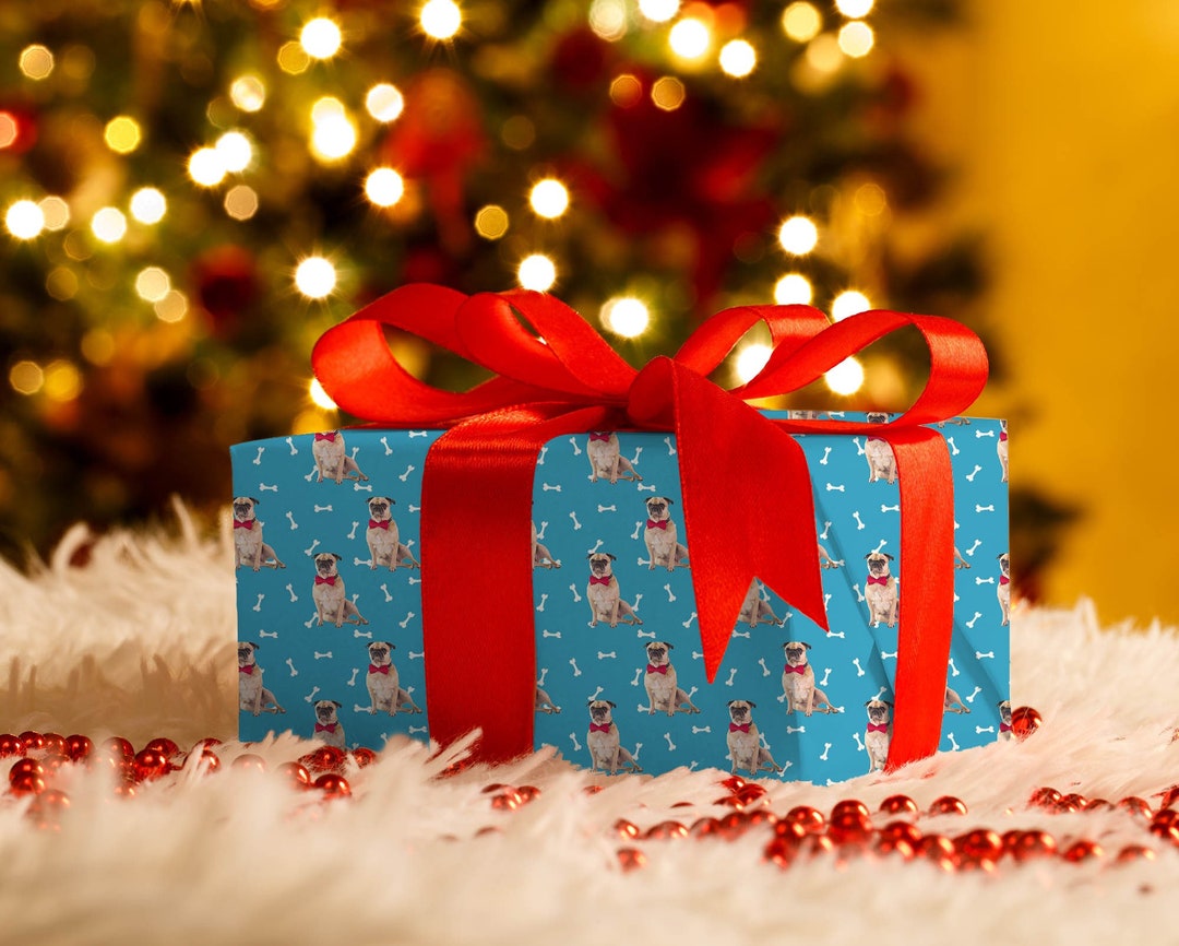 Custom Printed Pet Photo Wrapping Paper, Custom Gift Wrapping Paper ...