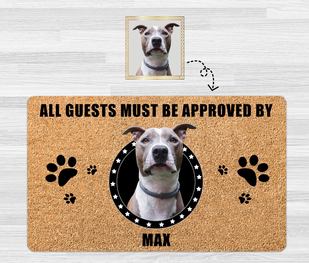 Dog Doormat Funny Personalized Dog Doormat Photo Dog Lover Gift Face ...