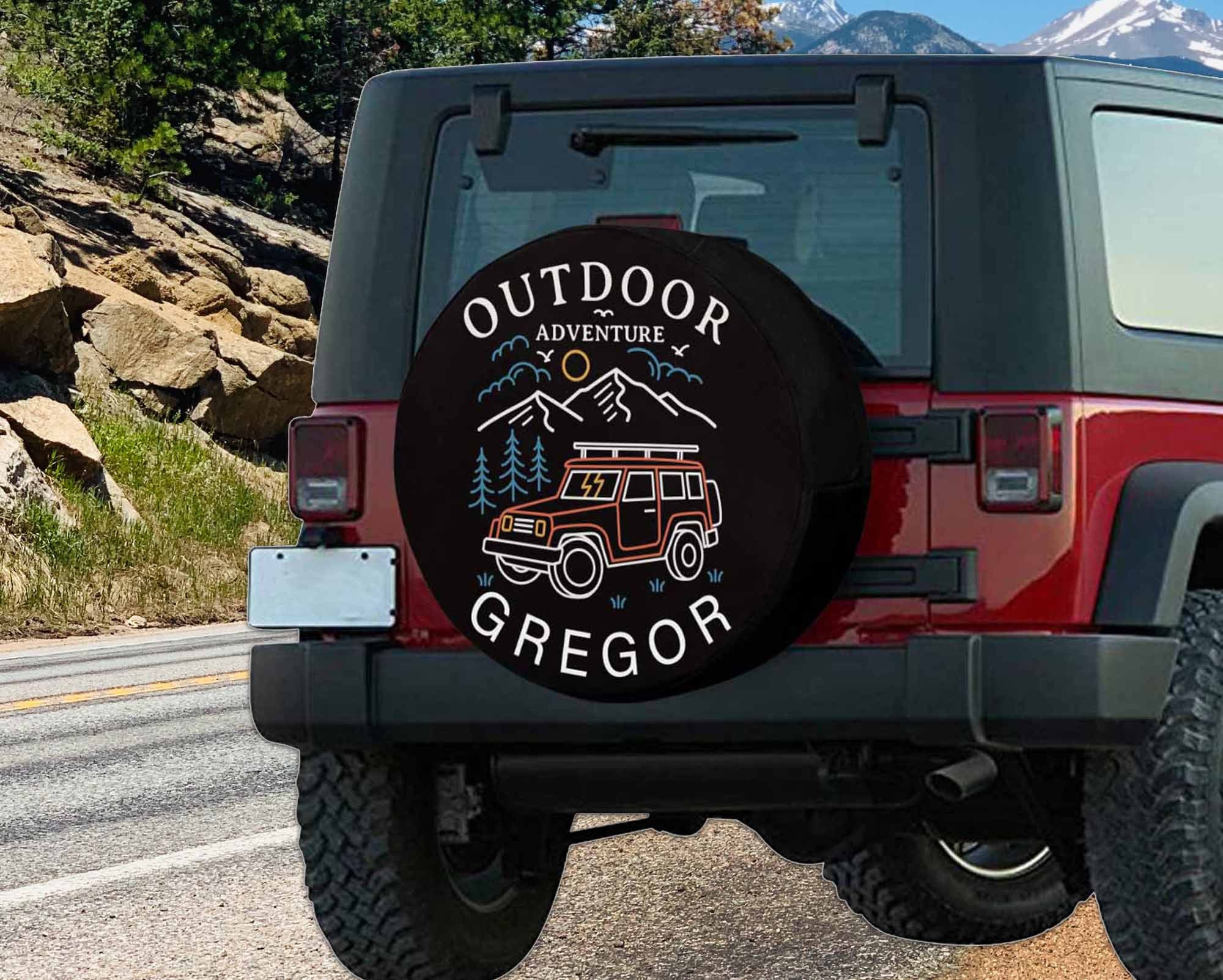 Custom Black Spare Tire Cover Personalized Spare Tire Cover W - Etsy