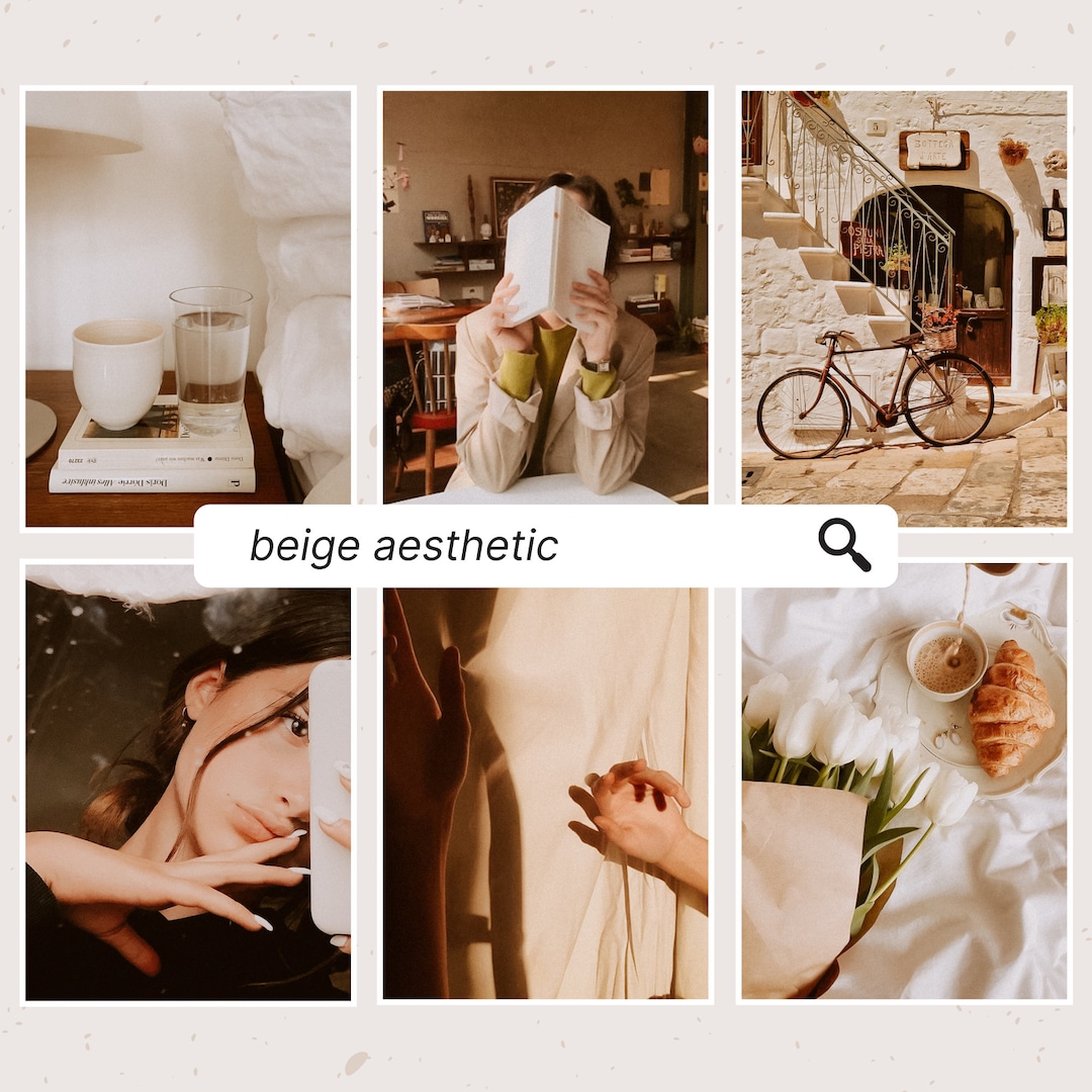 BEIGE AESTHETIC Mobile Lightroom Presets Instagram Influencer ...