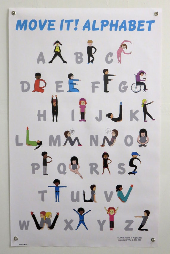 Move It Alphabet Banner | Etsy